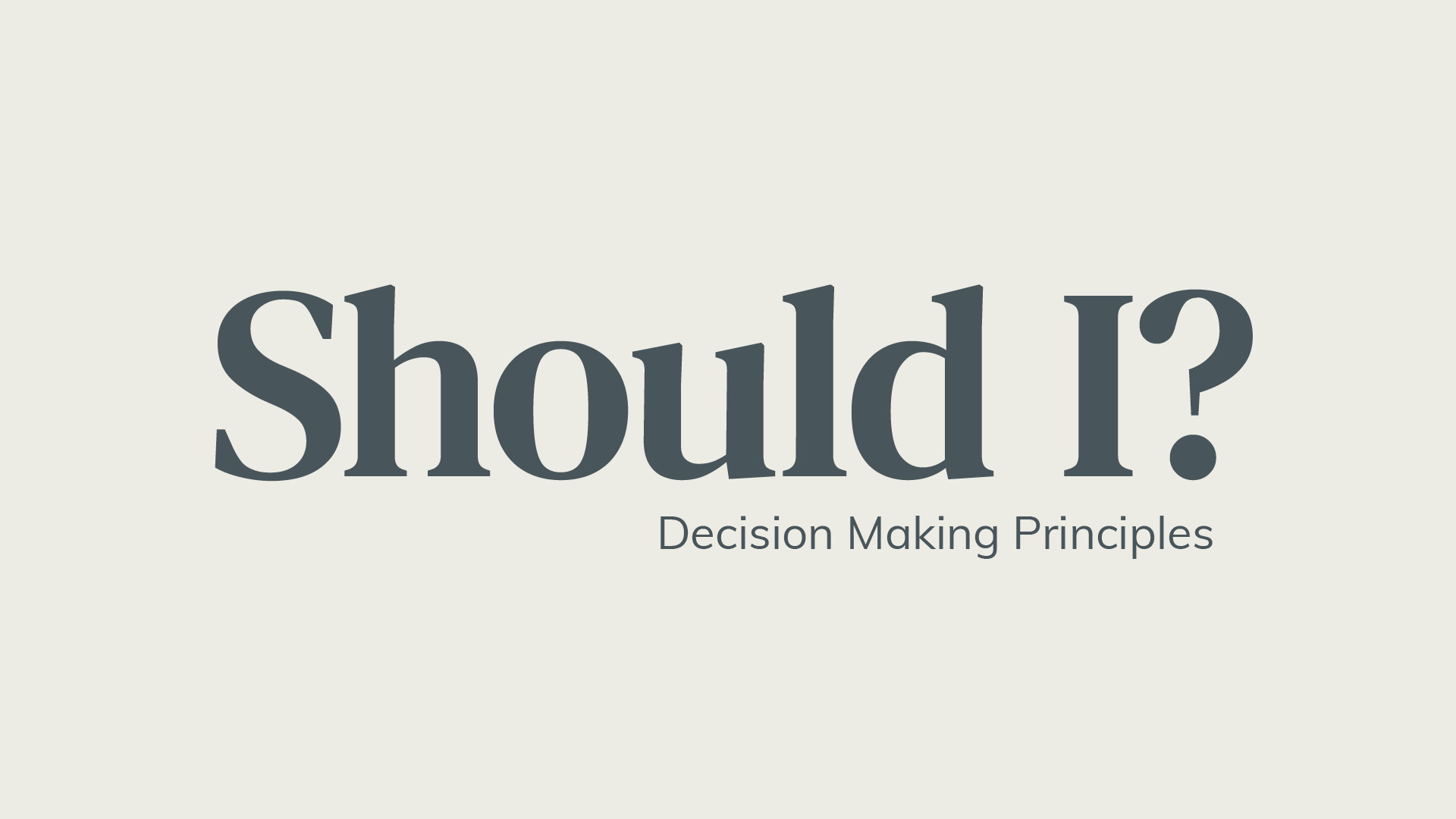Biblical Principles For Making Godly Decisions | Christian Life Church ...