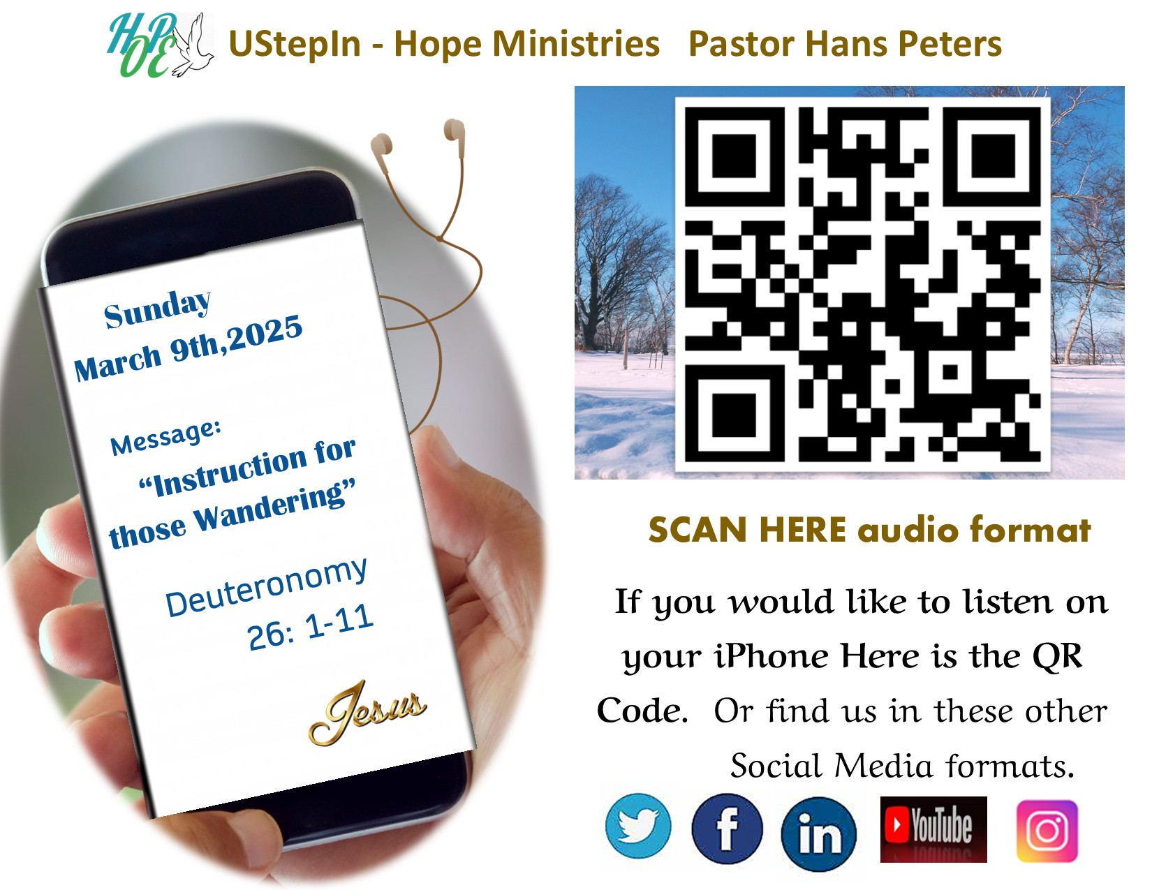 God's instructions for those wandering. - Deuteronomy 26:1-11 | UStepIn ...